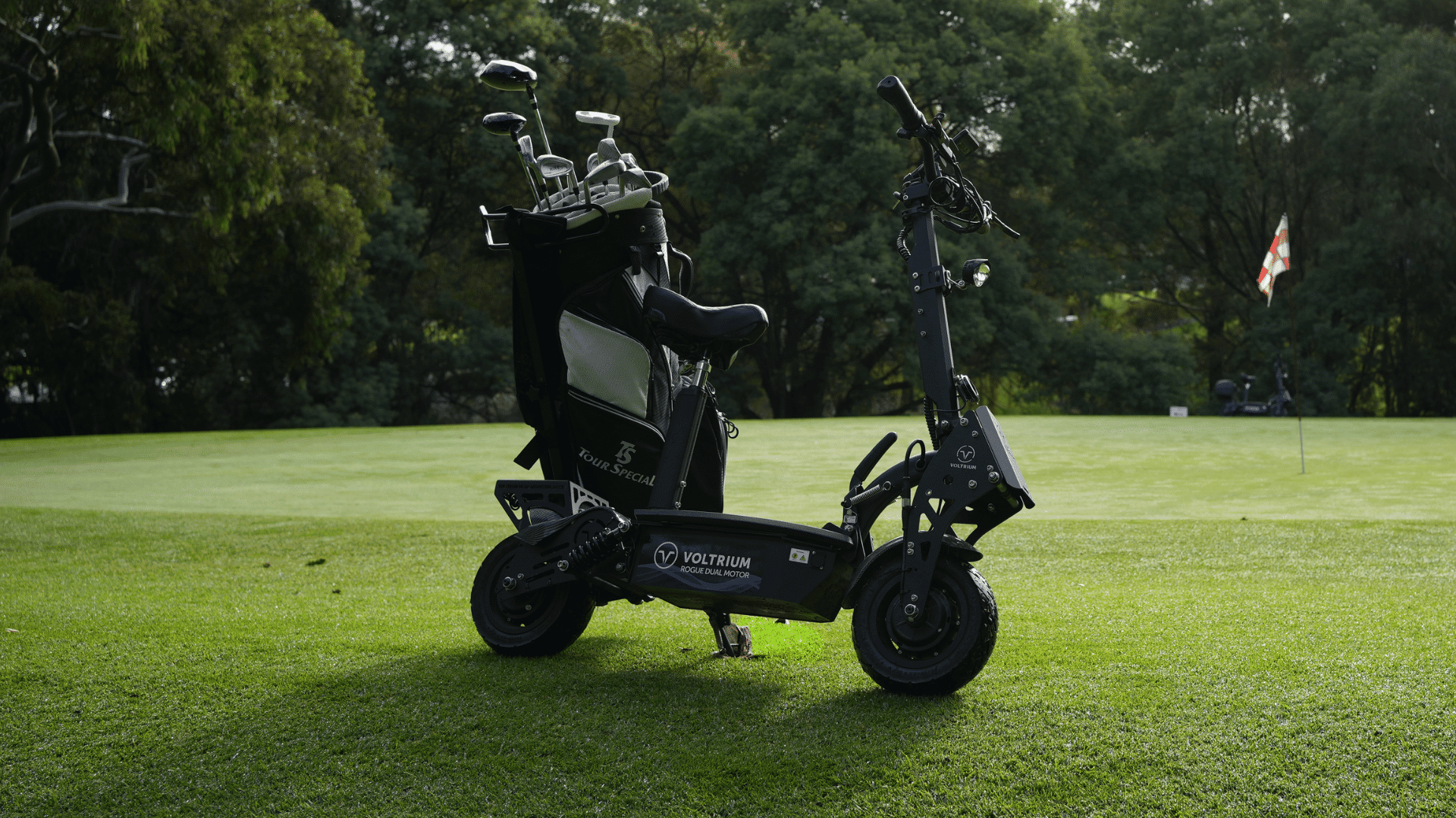 Voltrium | Electric Scooters designed for Golfing. Carries your bag!